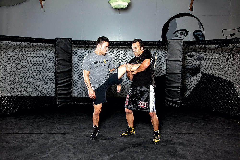 Kenny Johnson wrestling technique: Single-leg takedown – Fighters Only