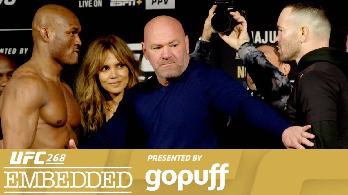 UFC 268 Embedded: Episode 6 – Weigh-ins, faceoffs… and Halle Berry ...