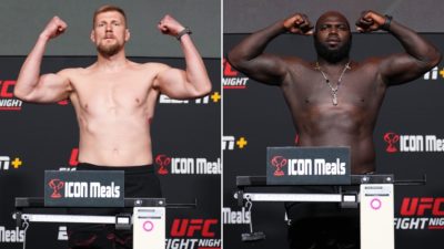 UFC Fight Night 207: No dramas on weigh-in day as all 28 fighters make ...