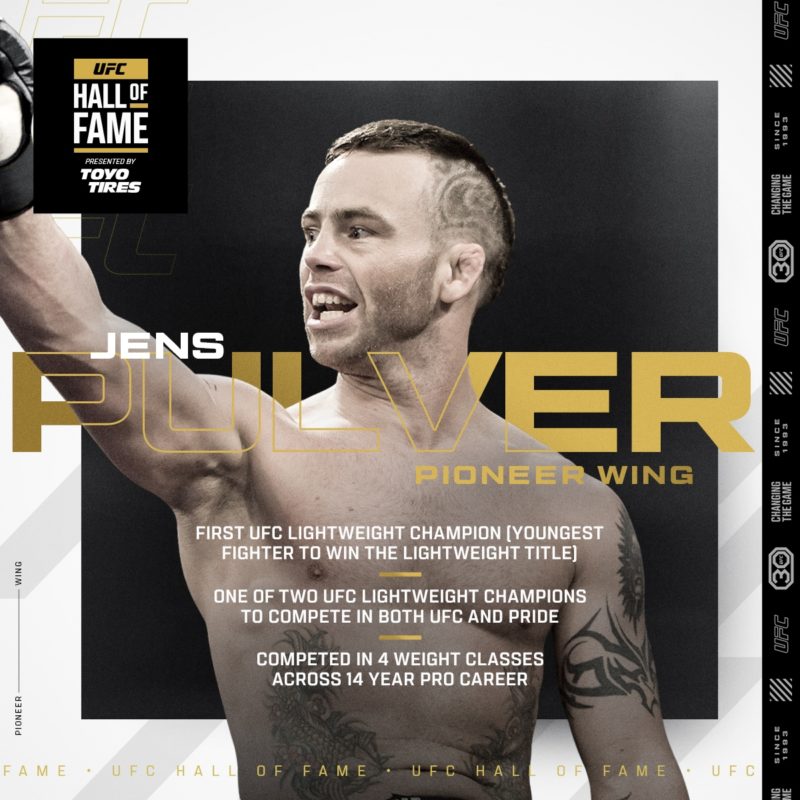 Jens Pulver to be inducted into UFC Hall of Fame – Fighters Only